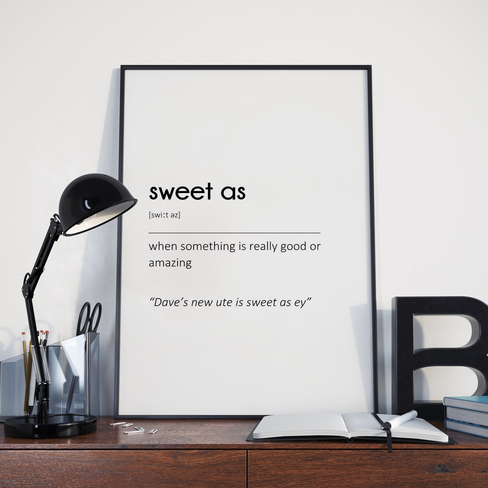 Australian Slang Funny Prints, Sweet as Aussie Slang Print Quote Wall ...