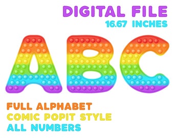 Pop It Letters | Etsy