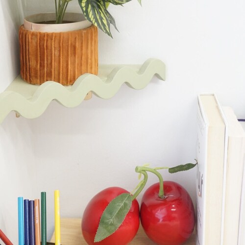 Wavy Shelf Cloud Shelf Squiggle Shelf Funky Decor - Etsy