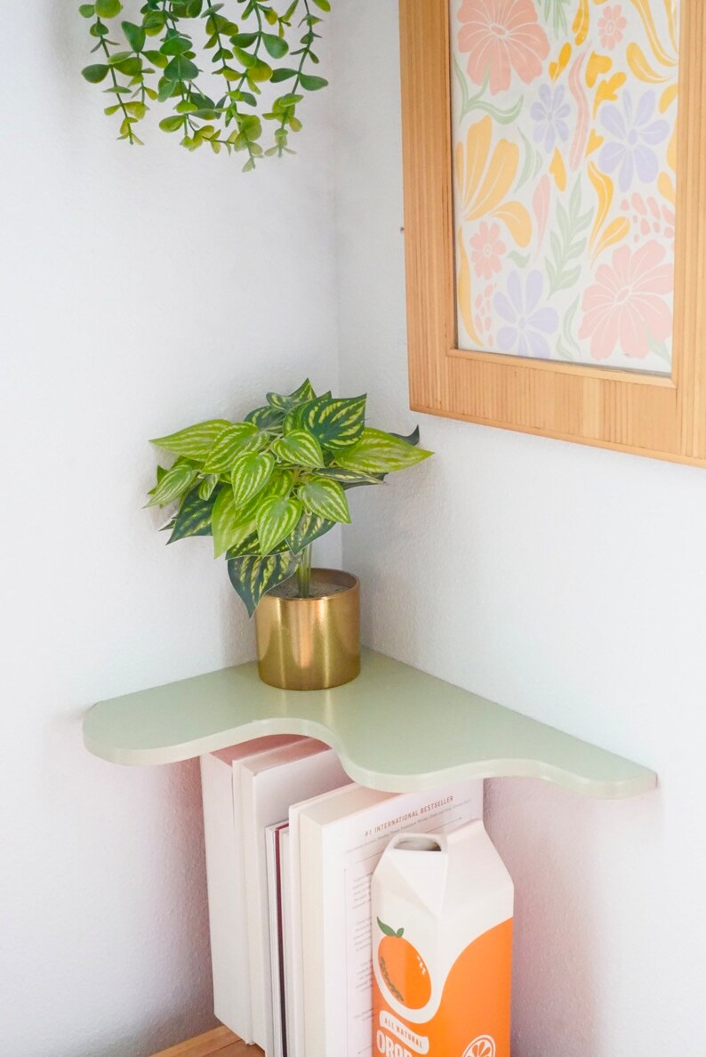 Curvy Corner Shelf Wavy Squiggle - Etsy UK