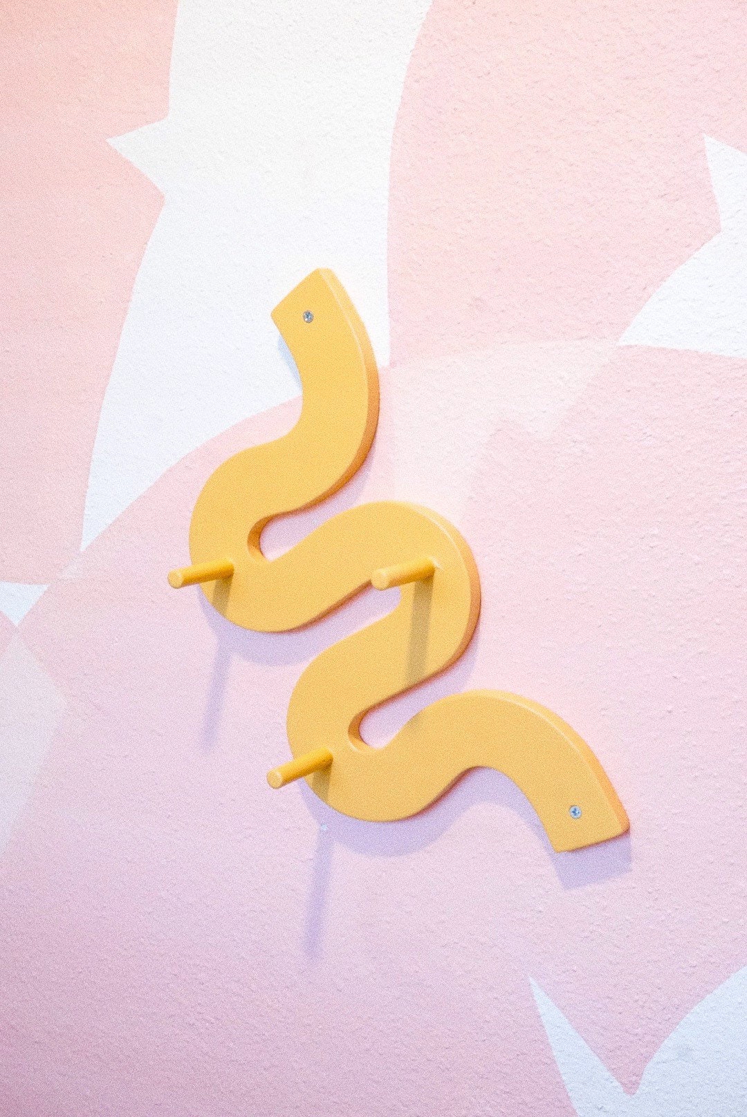 Curiouser Wall Hook Wavy Squiggle - Etsy UK