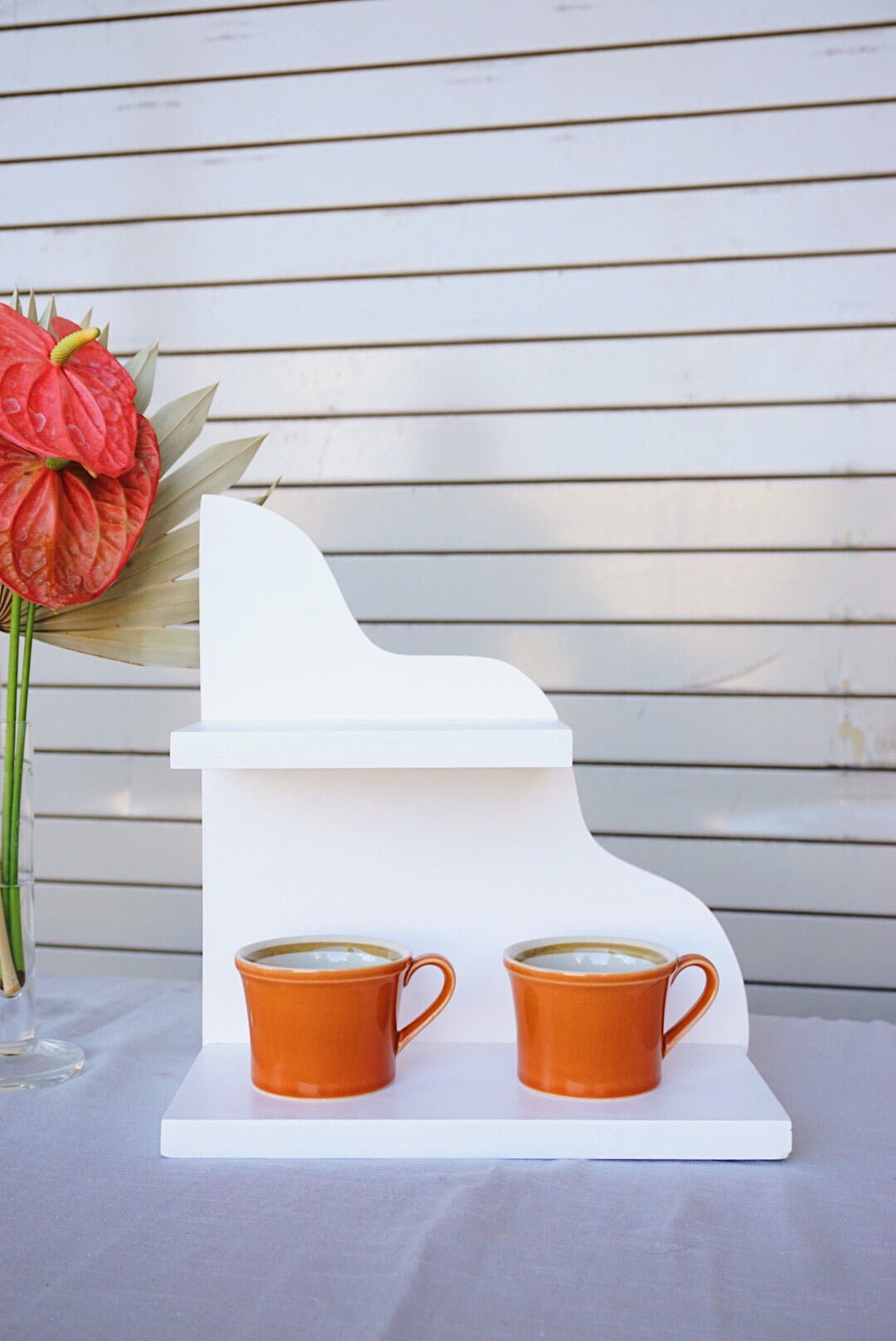 The Wave Retro White Display Stand Shelf - Etsy