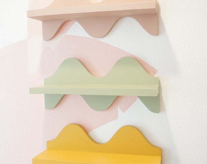 Original Wavy Wall Shelf - Etsy