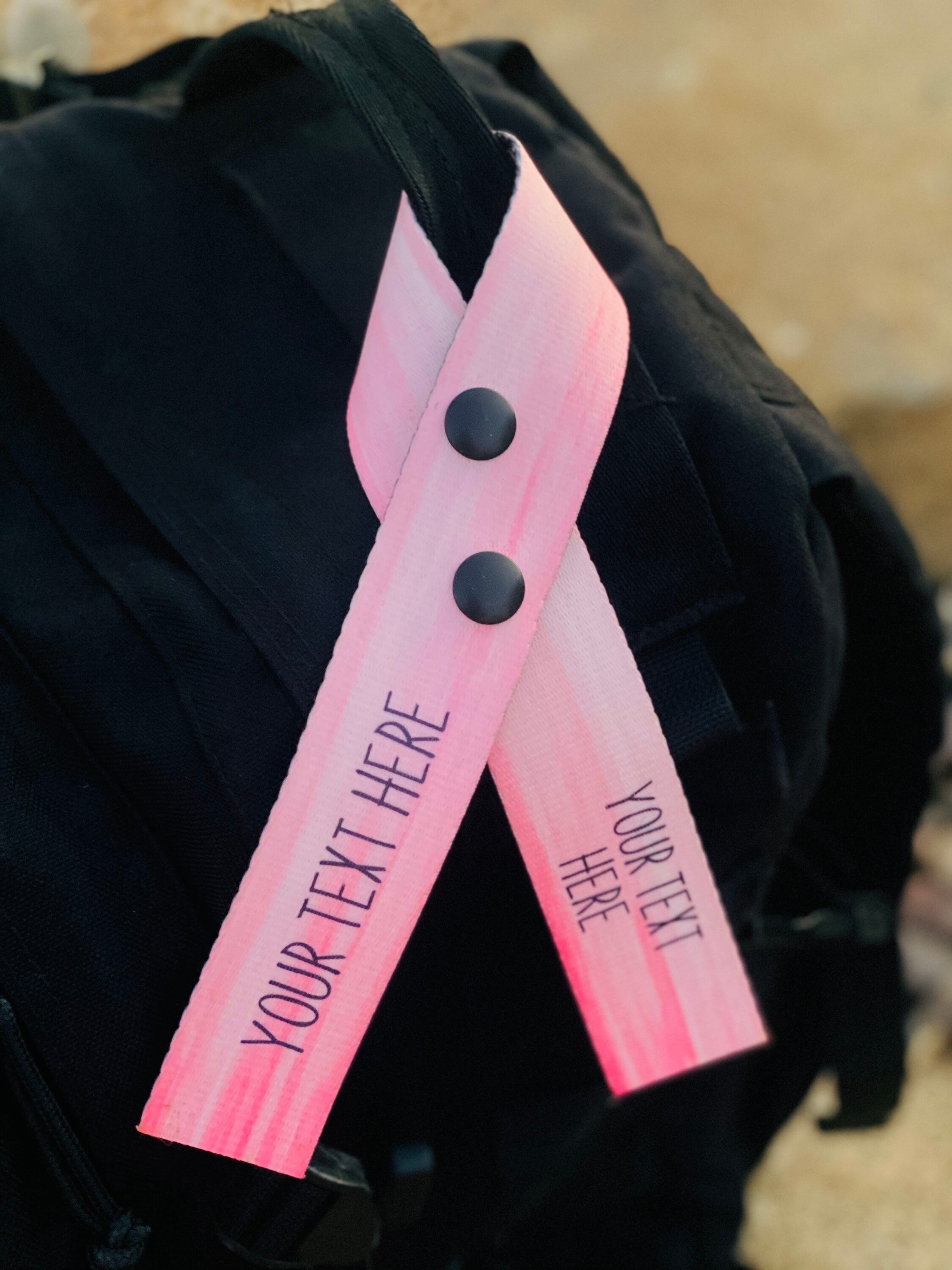 Breast Cancer Awareness Bag Tag, Luggage Tag, Suitcase Name Tag - Etsy UK