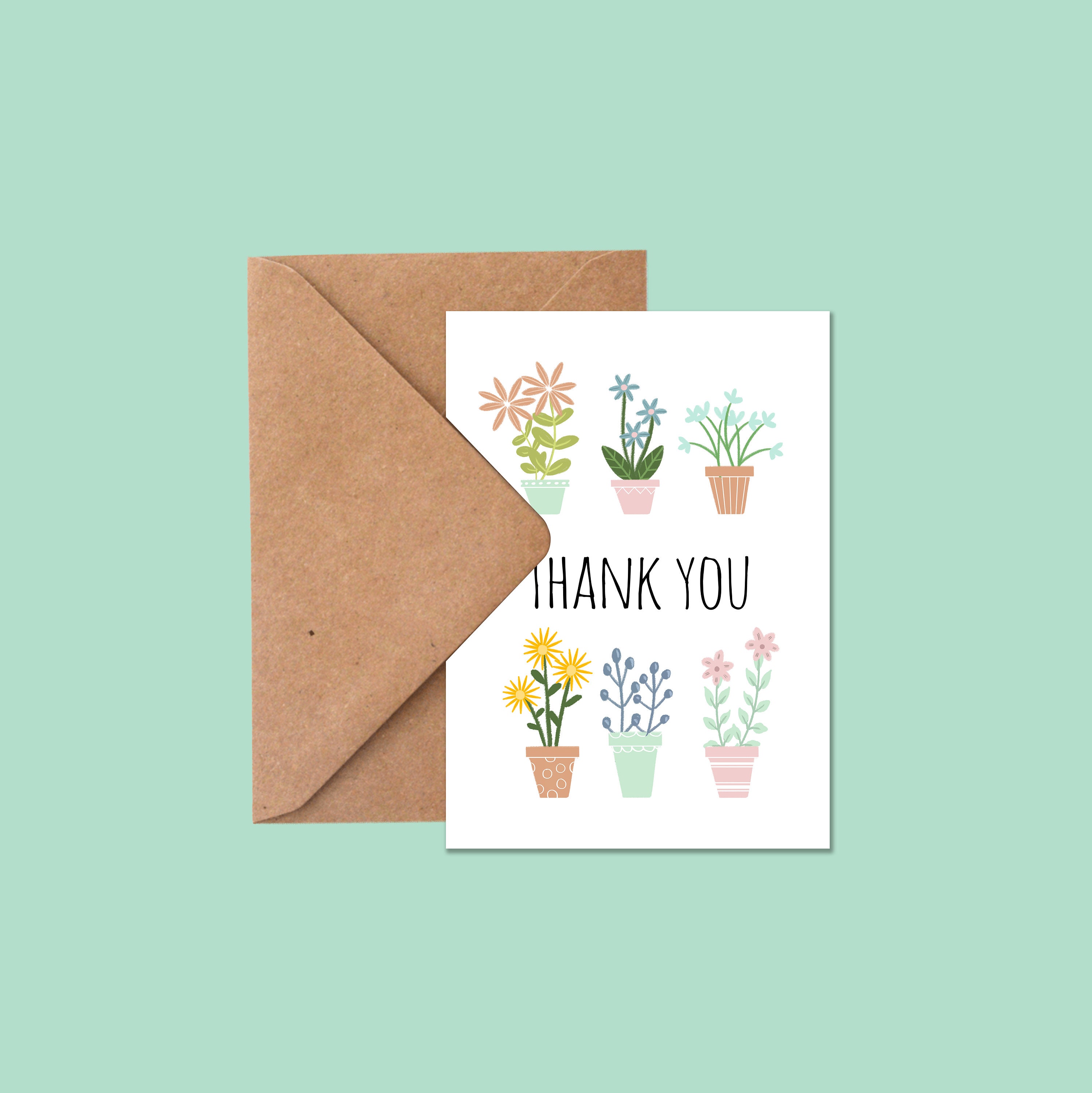 Thank You Card Greetingcard - Etsy