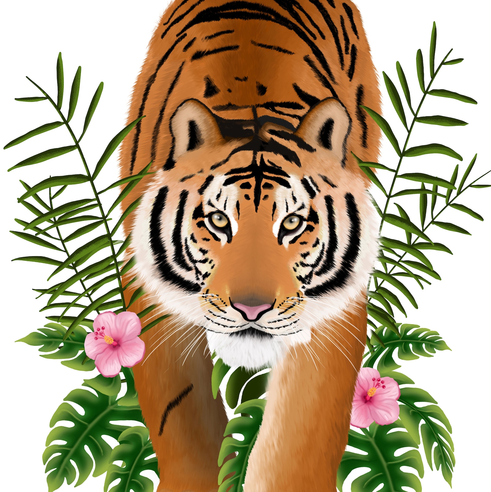 A4 or A5 Print Tiger - Etsy