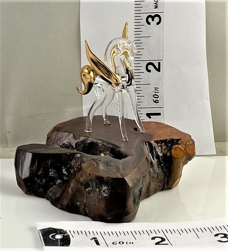 GLASS PEGASUS 22K GOLD Standing Mounted on Finished Piece | Etsy