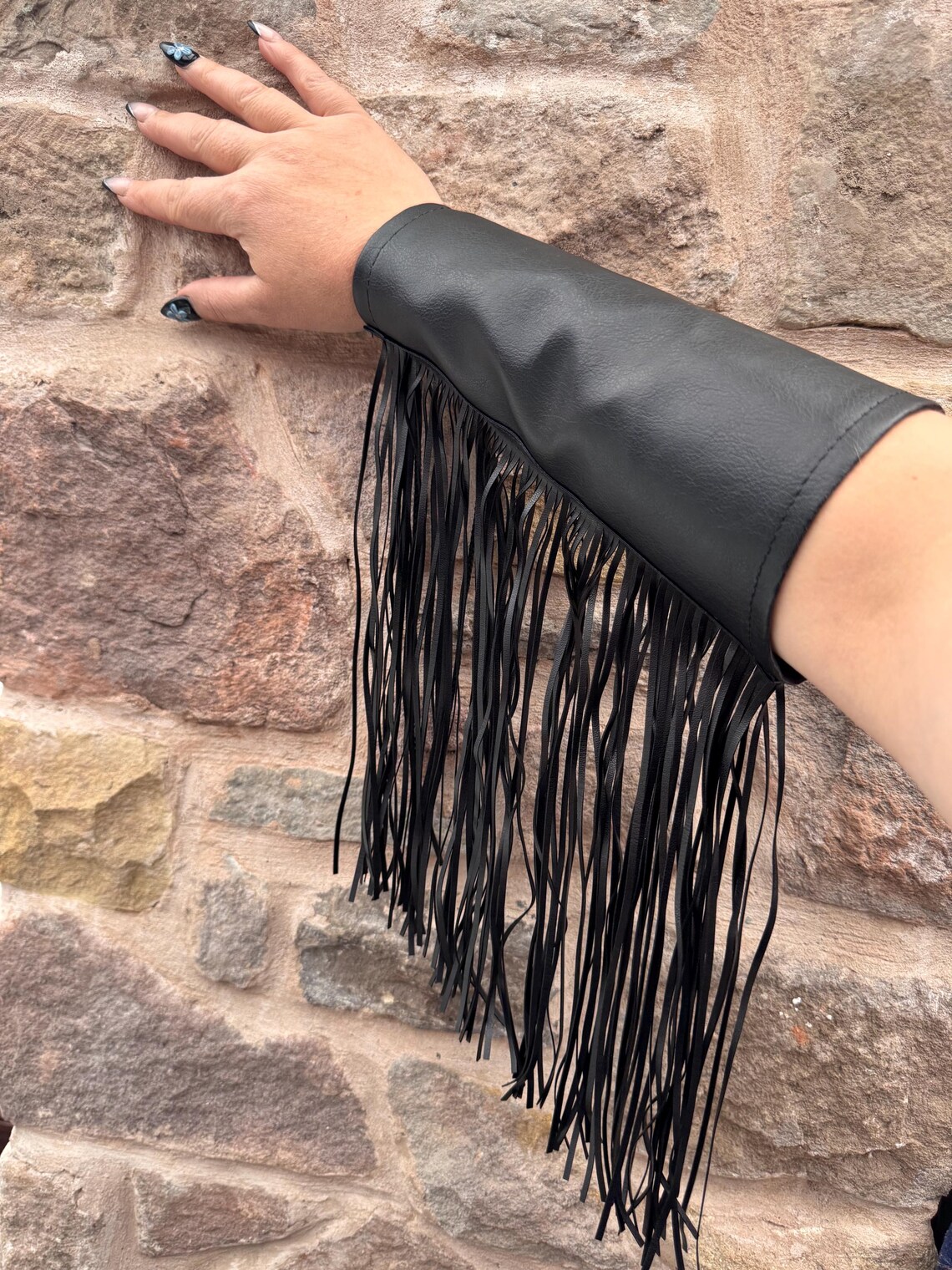 Black Tassel Gauntlets Faux Learher. American Country , Lainey Wilson ...
