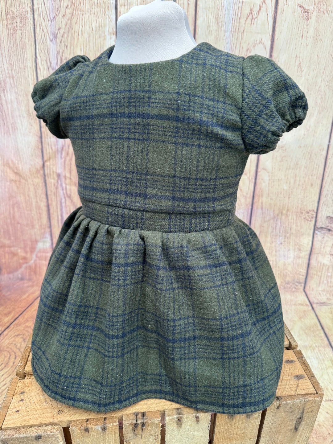 Girls Tweed Dress With Short Sleeves - Etsy