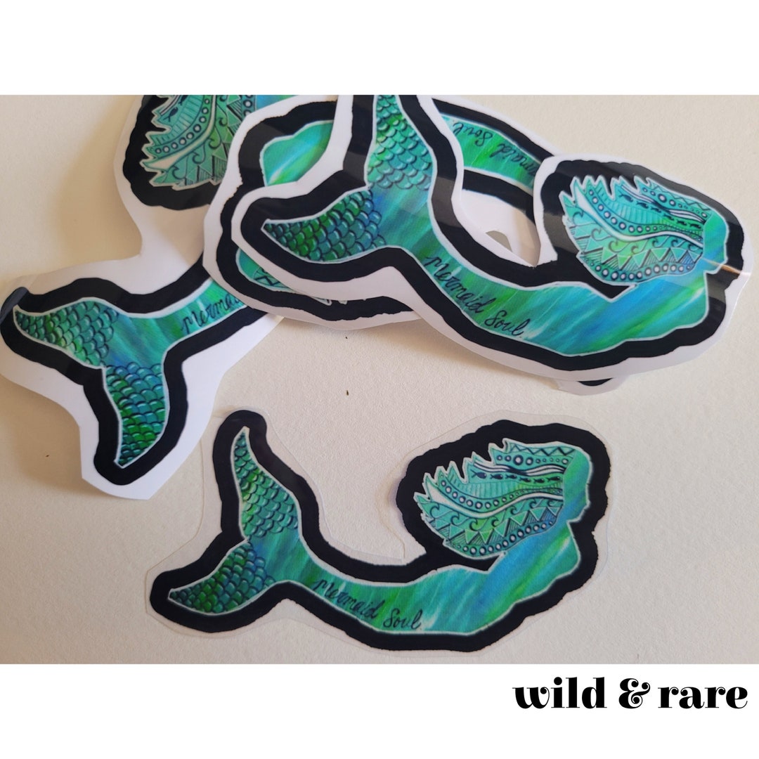 Mermaid Soul Sticker Mermaids Laptop Stickers Mermaid Art Mandala ...