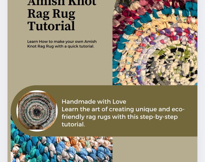 Handwoven Amish Rag Rug 47" X 29" - Etsy