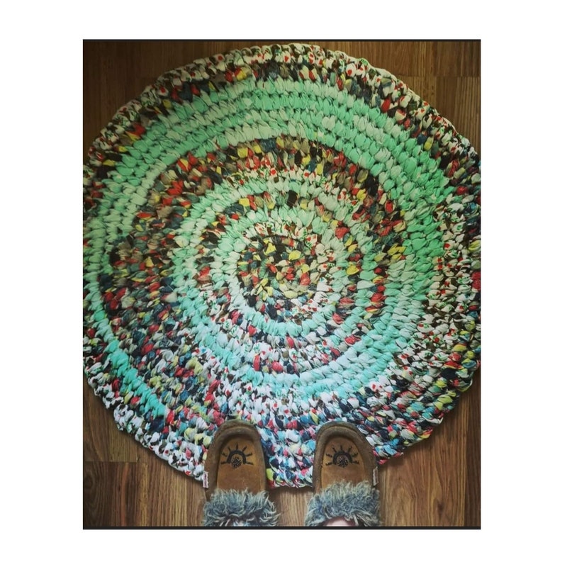 Upcycled Rag Rug - Etsy