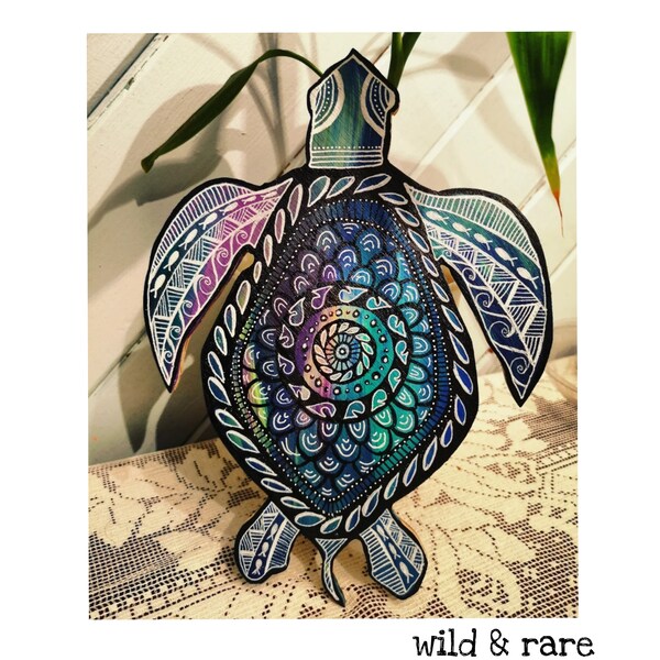 Zentangle Turtle - Etsy