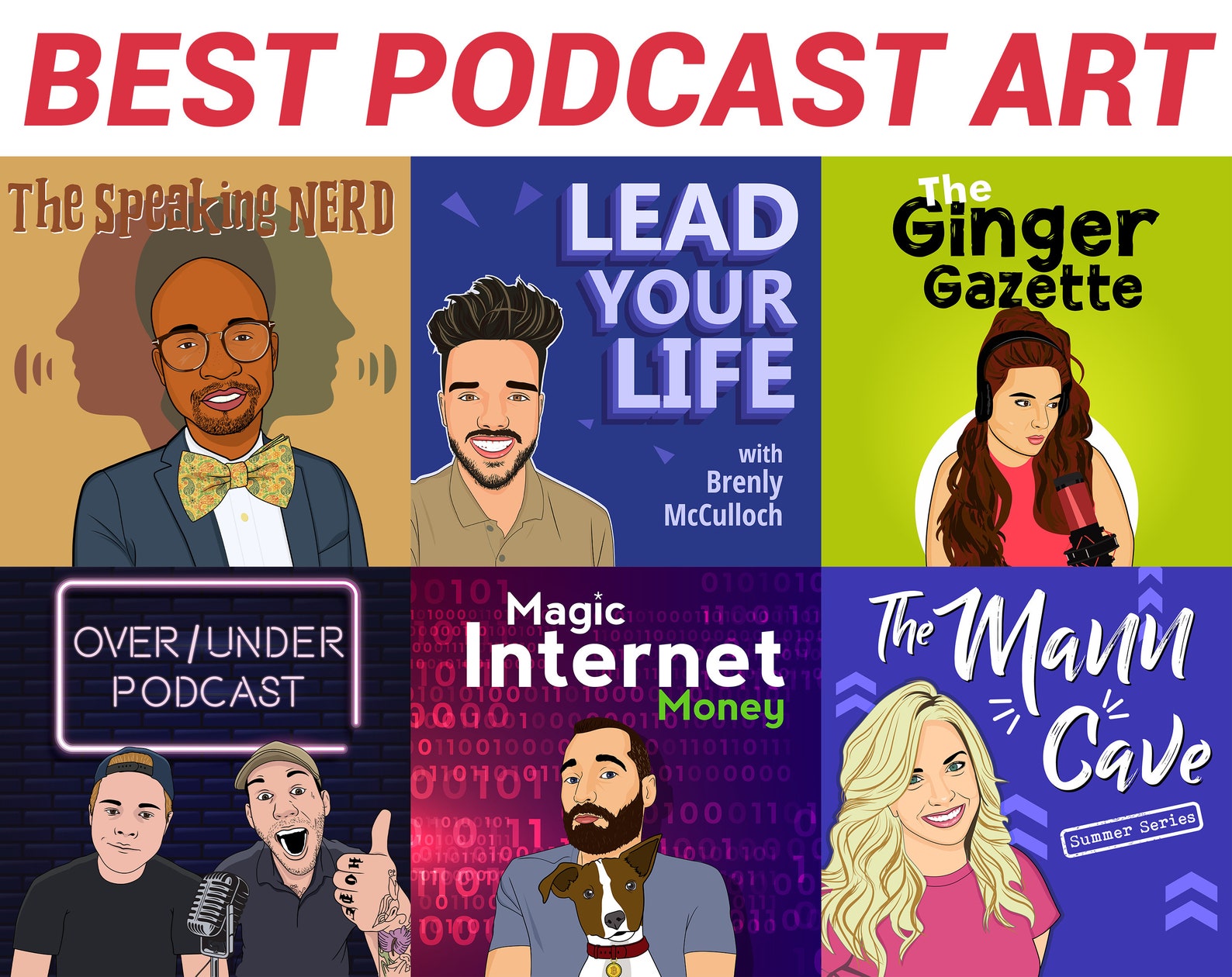 Podcast artwork podcast thumbnail podcast art podcast logo | Etsy