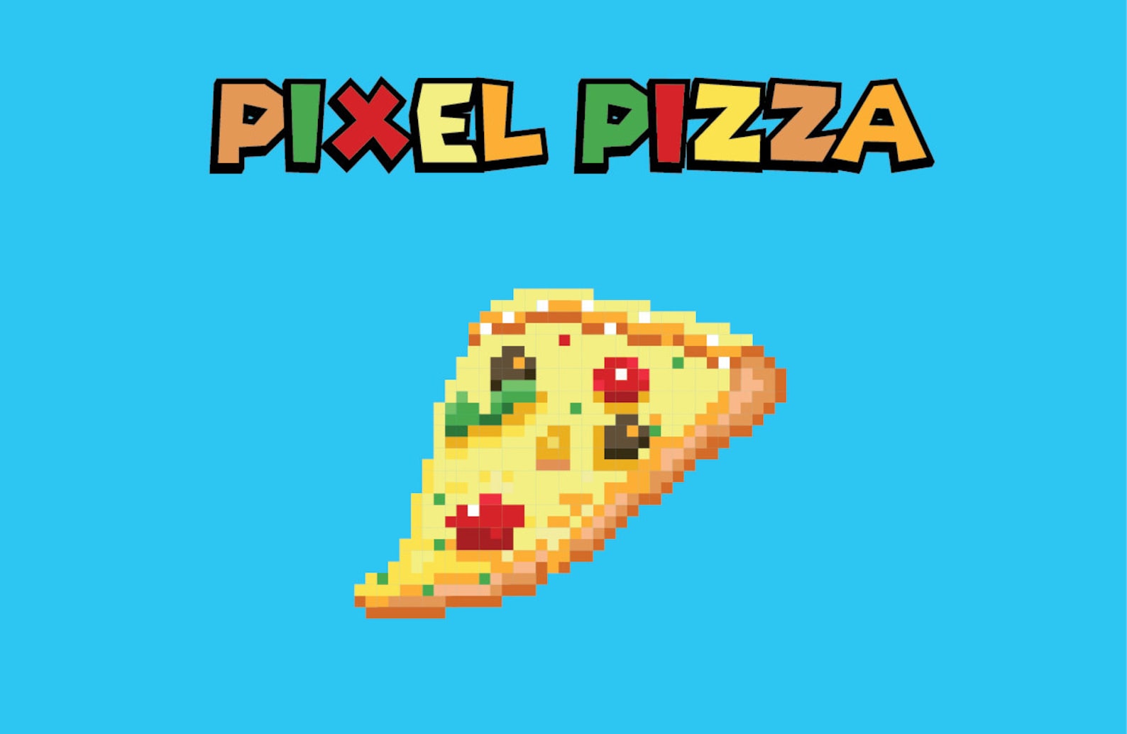 Vector Pizza Pixel Pizza logo Pixels Pizza cartoon logo | Etsy