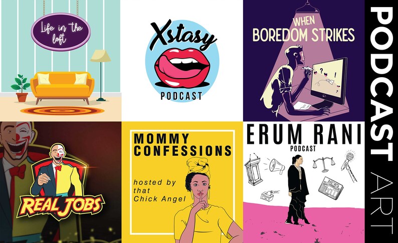 Podcast Artwork, Podcast Thumbnail, Podcast Art, Podcast Logo Design ...