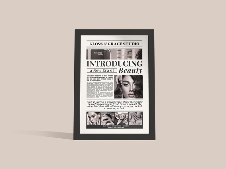 Canva Business Newspaper Template, Editable Large Newspaper ...