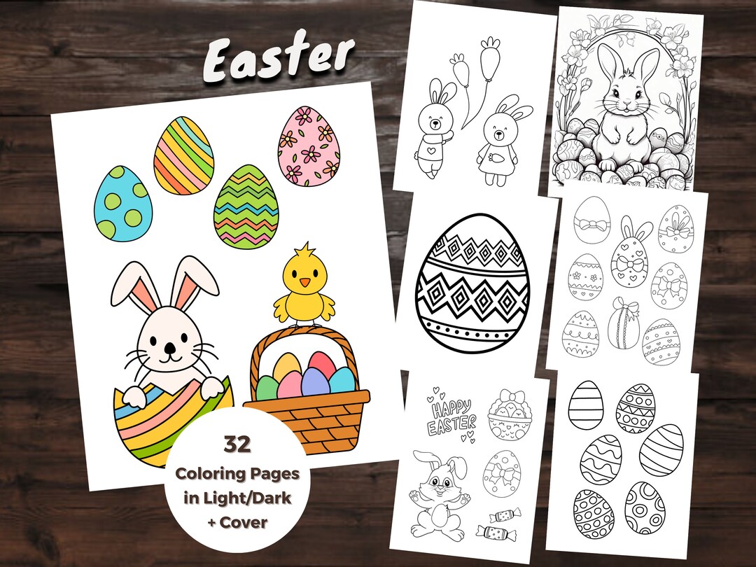 Easter Family Activity, 32 Coloring Pages, Easter Holidays, Coloring ...