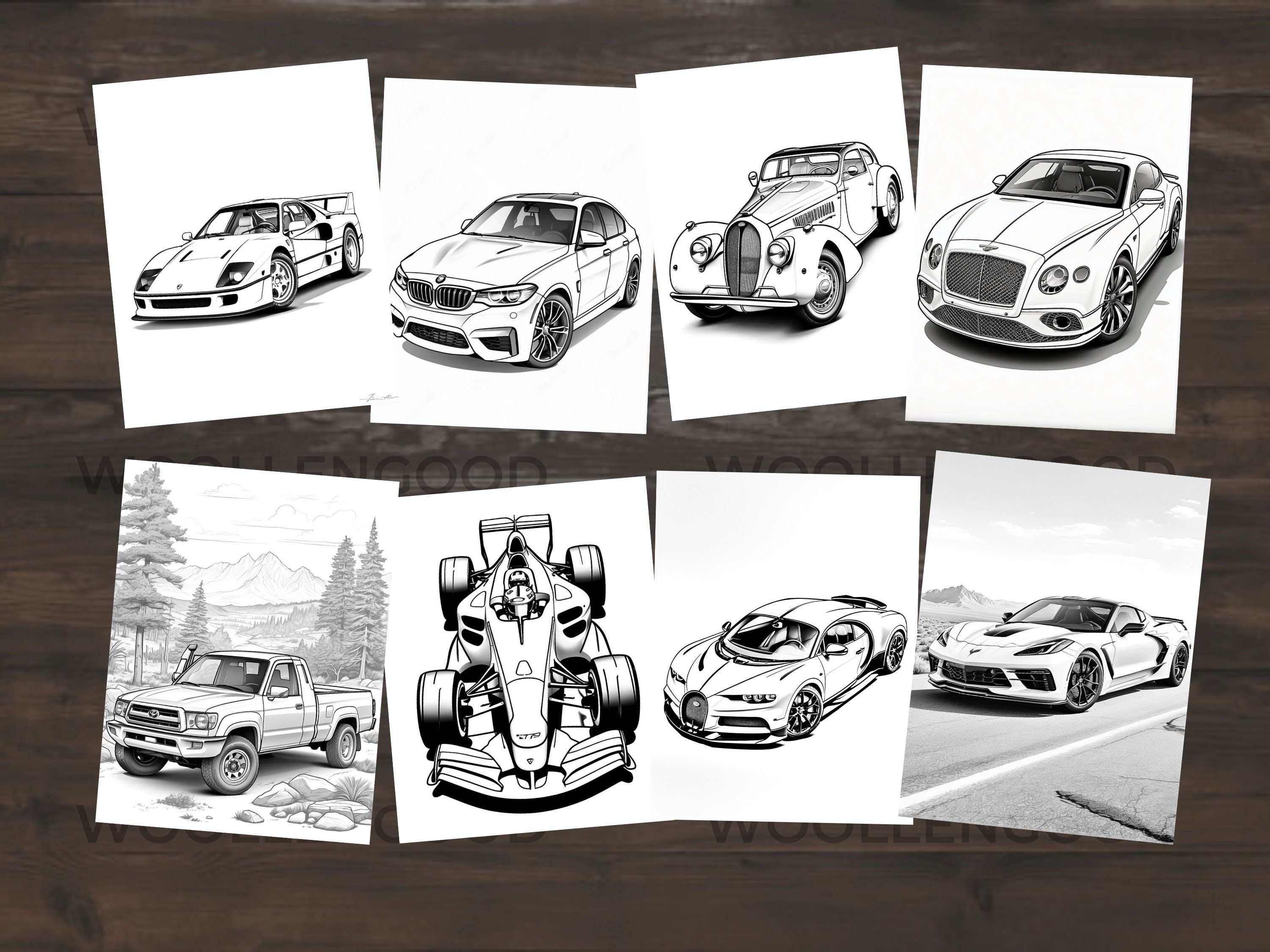 Cool Cars Coloring, 46 Coloring Pages, Printable PDF, Coloring Book for ...