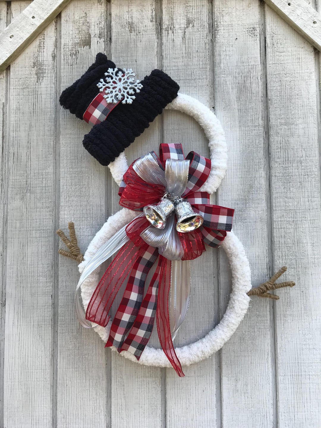 Snowman Wreath - Etsy