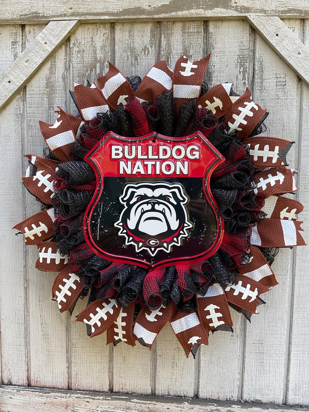 UGA Wreath, Georgia Bulldogs Decor, UGA Decor - Etsy