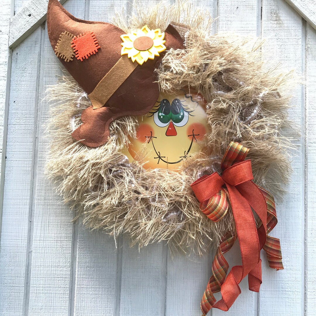 Scarecrow Wreath - Etsy