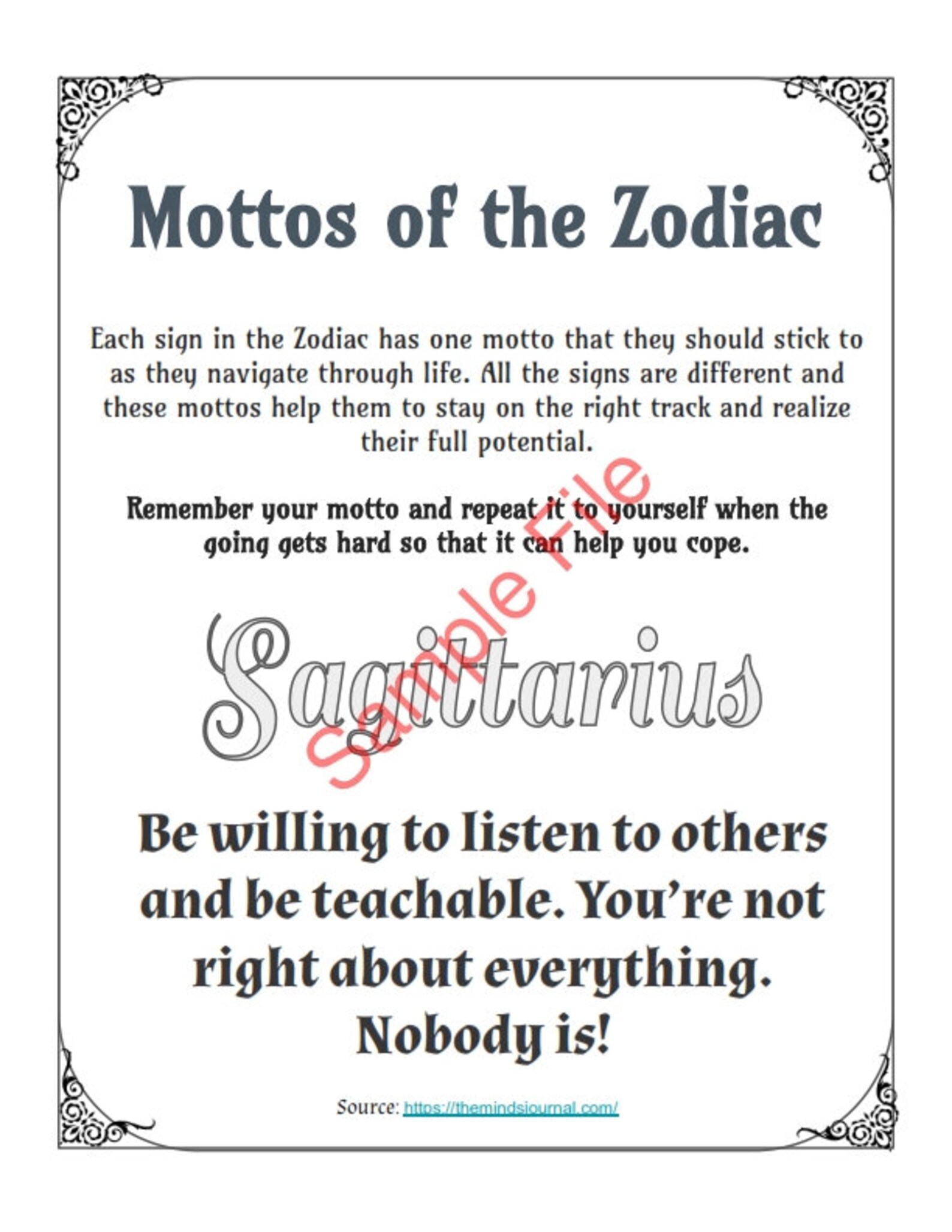 Sagittarius the One Motto That Sagittarius Zodiac Sign Needs to Live by ...