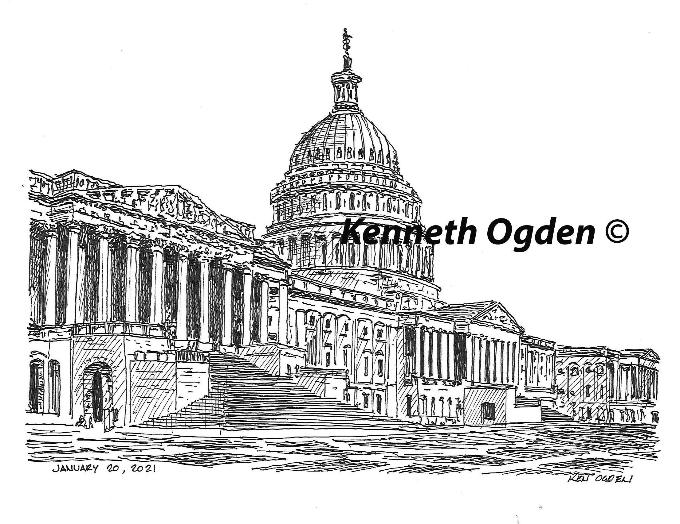 Capitol Building Sketch