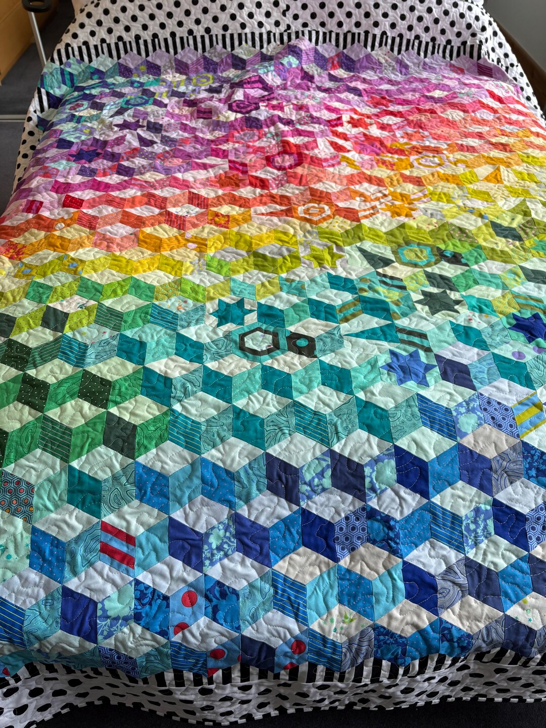 Tumbling Cosmos, Quilt - Etsy