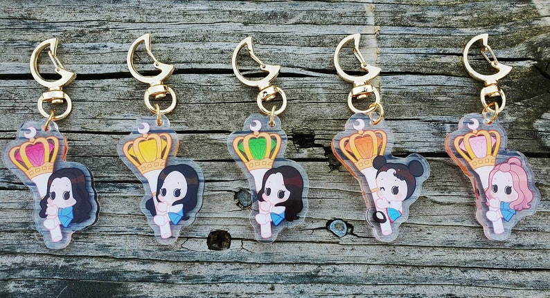 LOONA Lightstick Keychains K-pop Girl Group - Bag Charm - Etsy