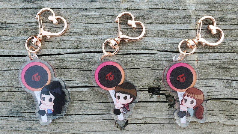 Twice Lightstick Keychains K-pop Girl Group - Bag Charm - Etsy