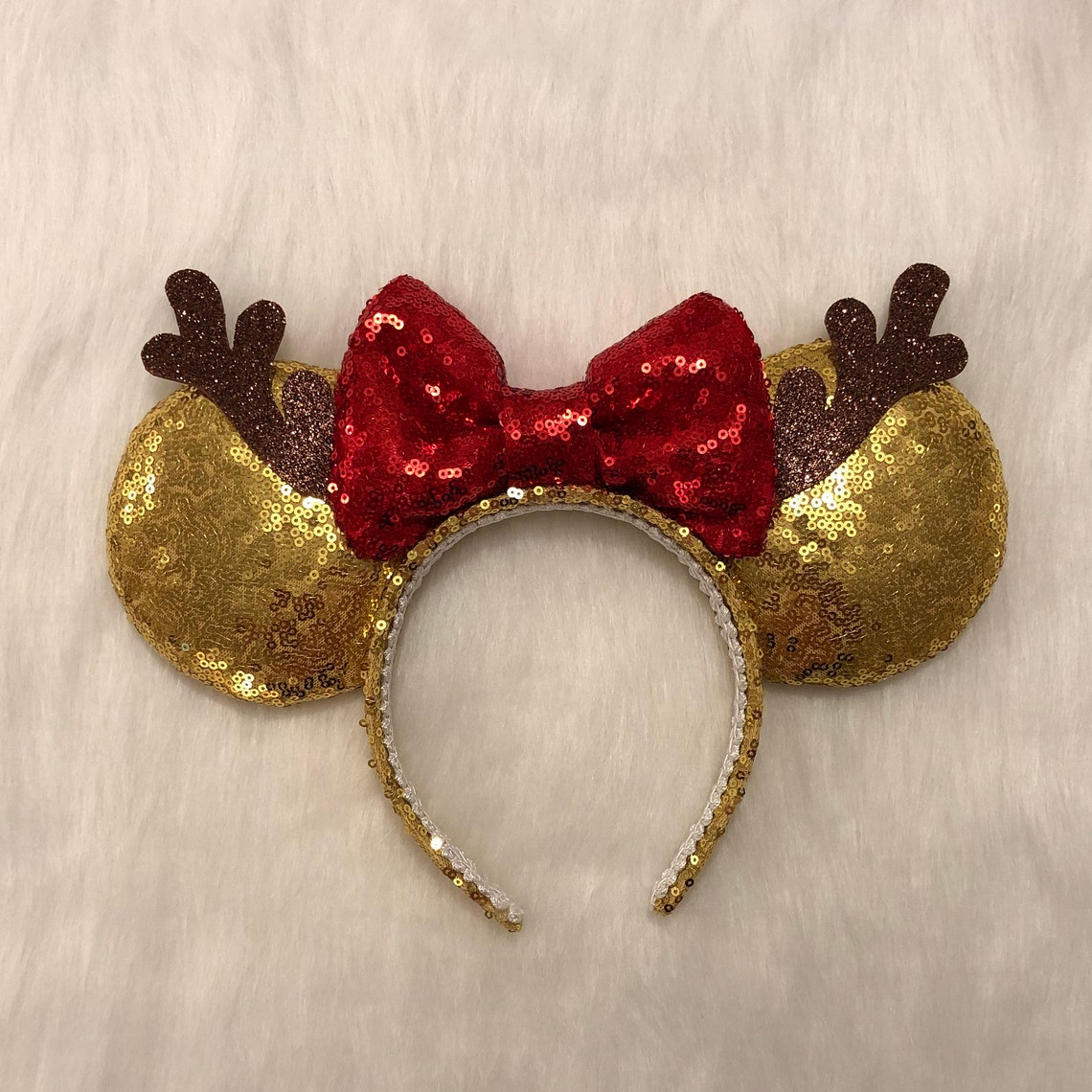 Orejas de reno, orejas de reno de Rodolfo, orejas de Navidad, orejas de ...