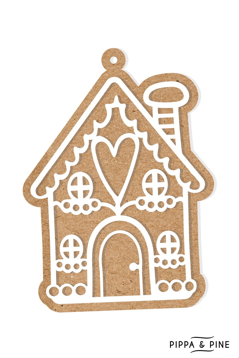 Gingerbread House Labels SVG | Christmas House Cut File for Cricut ...
