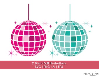 Disco Ball SVG - Etsy