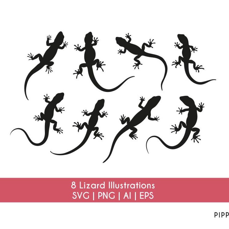 Lizard Vector - Etsy