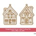 Gingerbread House Labels SVG | Christmas House Cut File for Cricut ...