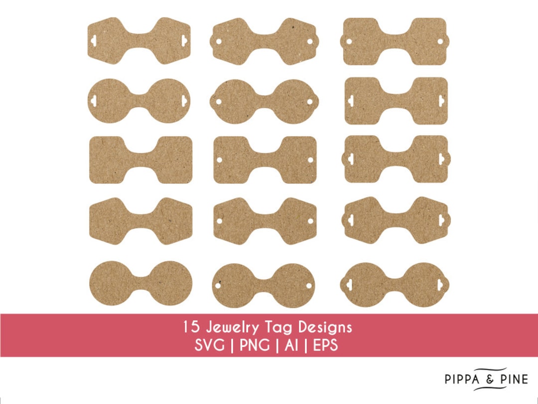Necklace Display Cards SVG Bundle | Jewelry Tag SVG AI Eps Png ...