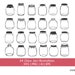 Mason Jar SVG Bundle | Glass Jar Png Eps Svg Ai | Ball Jar Farmhouse ...
