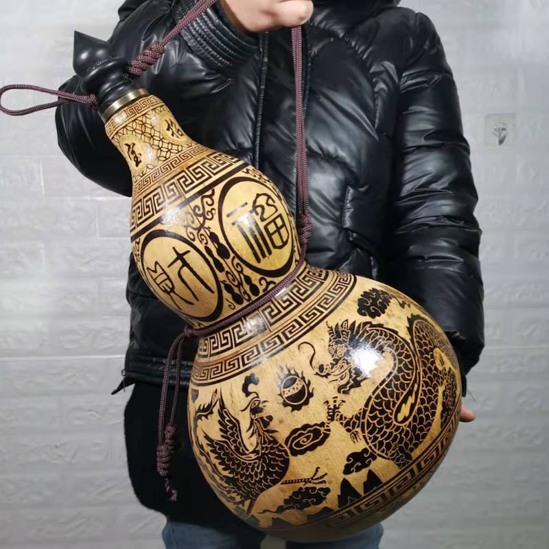 Chinese Carved Gourd - Etsy