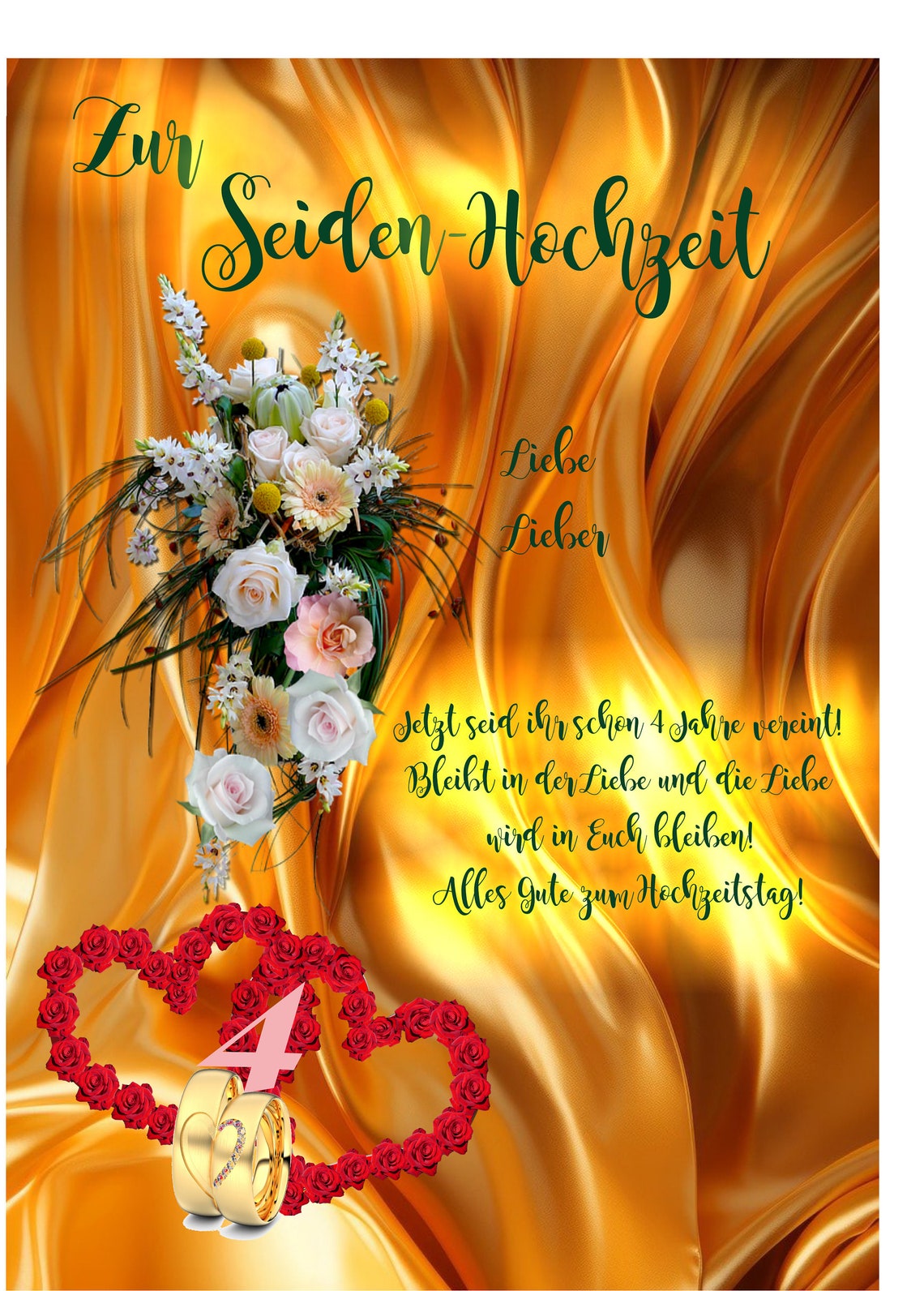 Glckwnsche Zum 4 Hochzeitstag