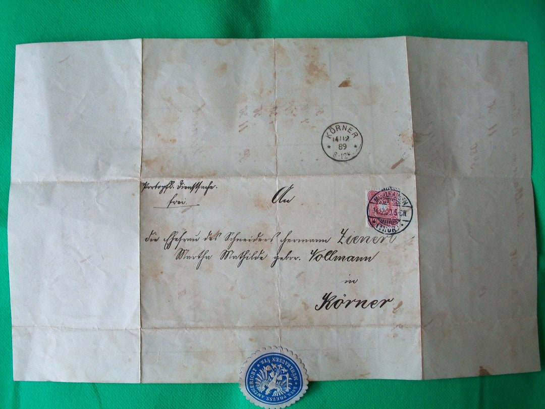 Rarity - Letter From 1889 - Completely Preserved With Stamp, Stamp and ...