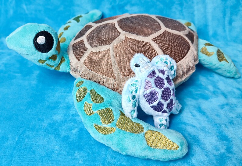 ITH Turtle Turtle Embroidery Design Turtle Stuffie - Etsy