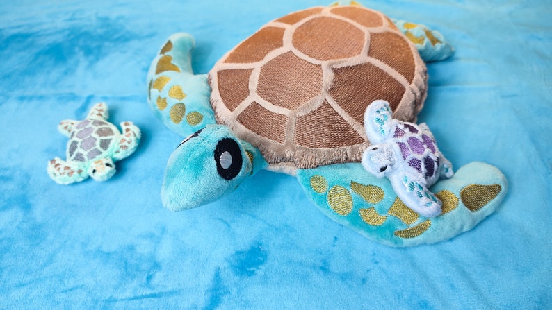 ITH Turtle Turtle Embroidery Design Turtle Stuffie - Etsy