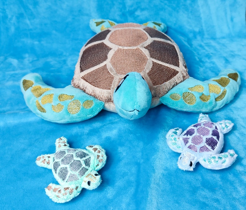 ITH Turtle Turtle Embroidery Design Turtle Stuffie - Etsy