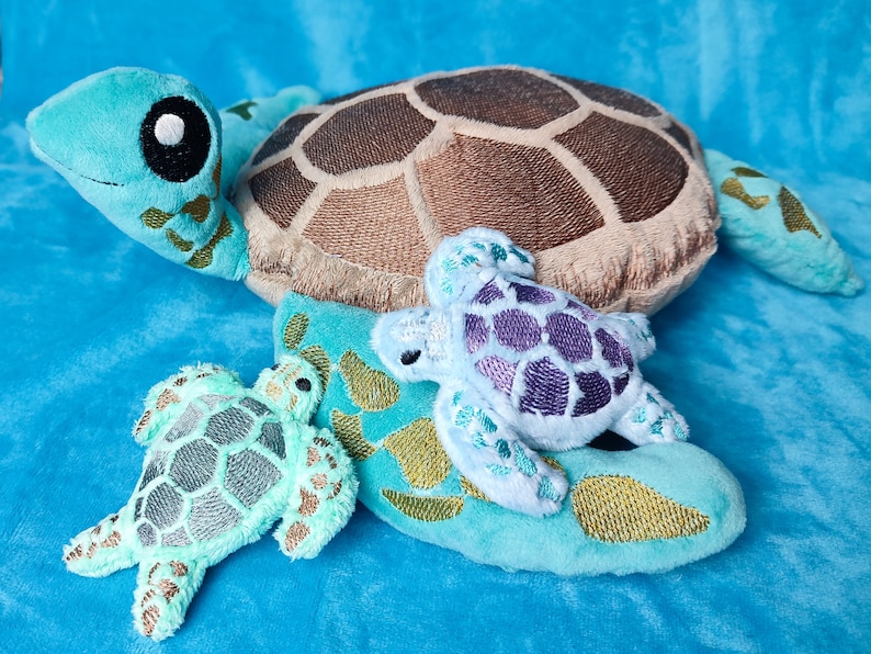 ITH Turtle Turtle Embroidery Design Turtle Stuffie - Etsy