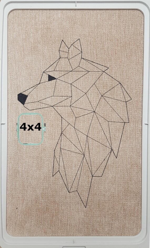 Key Fob WOLF 3 EYELET 4x4 Hoop Ith Embroidery Design | Etsy