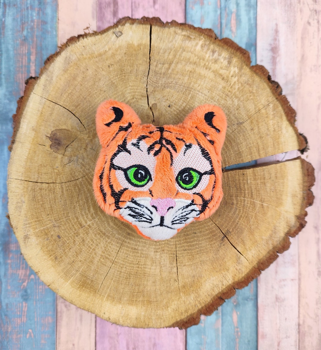 Tiger Keychain Tiger Embroidery Design 4x4" Machine Embroidery Desing ...