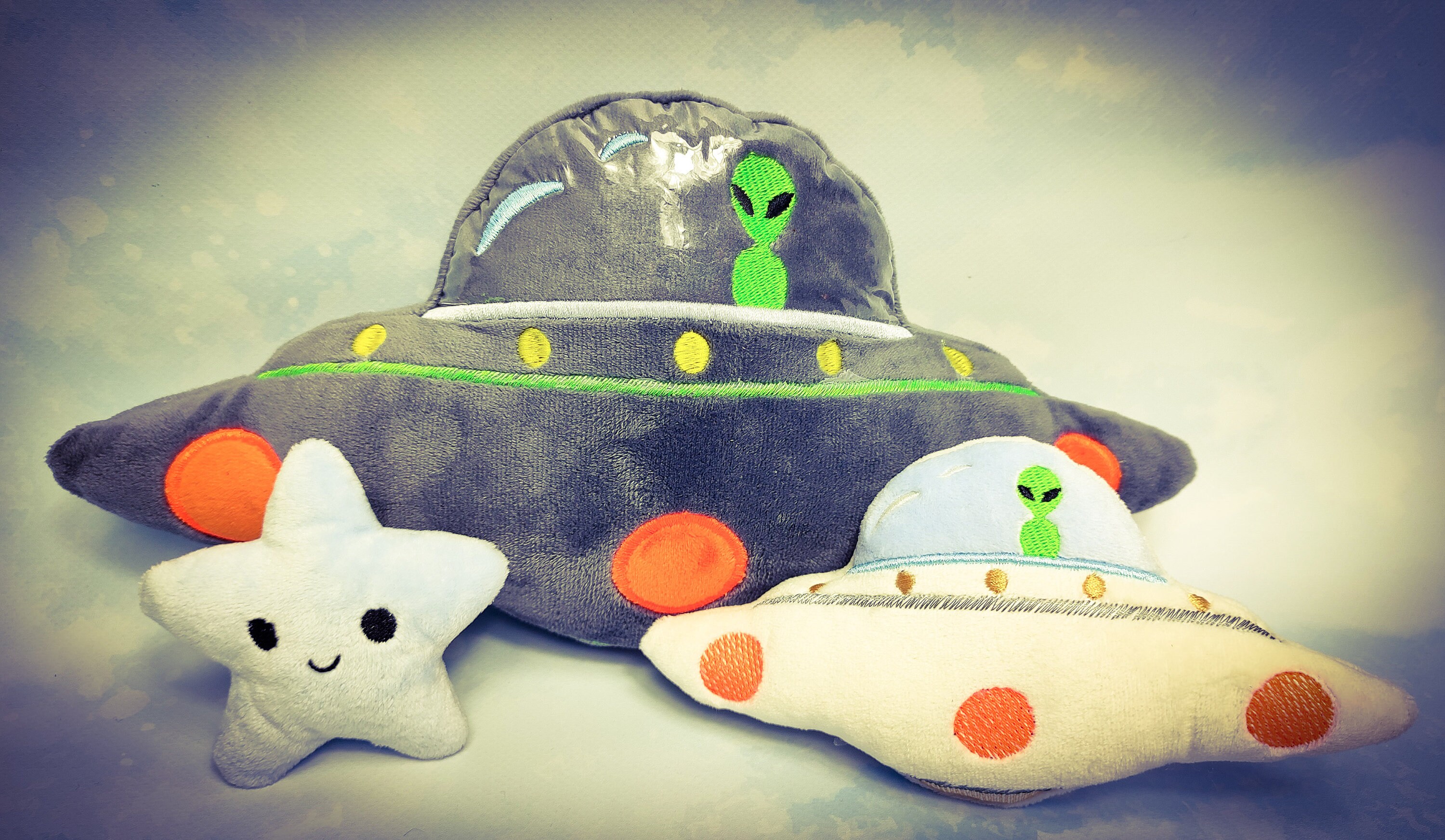 Alien Stuffie ITH Alien Bundle Ufo Star ITH Embroidery Machine - Etsy