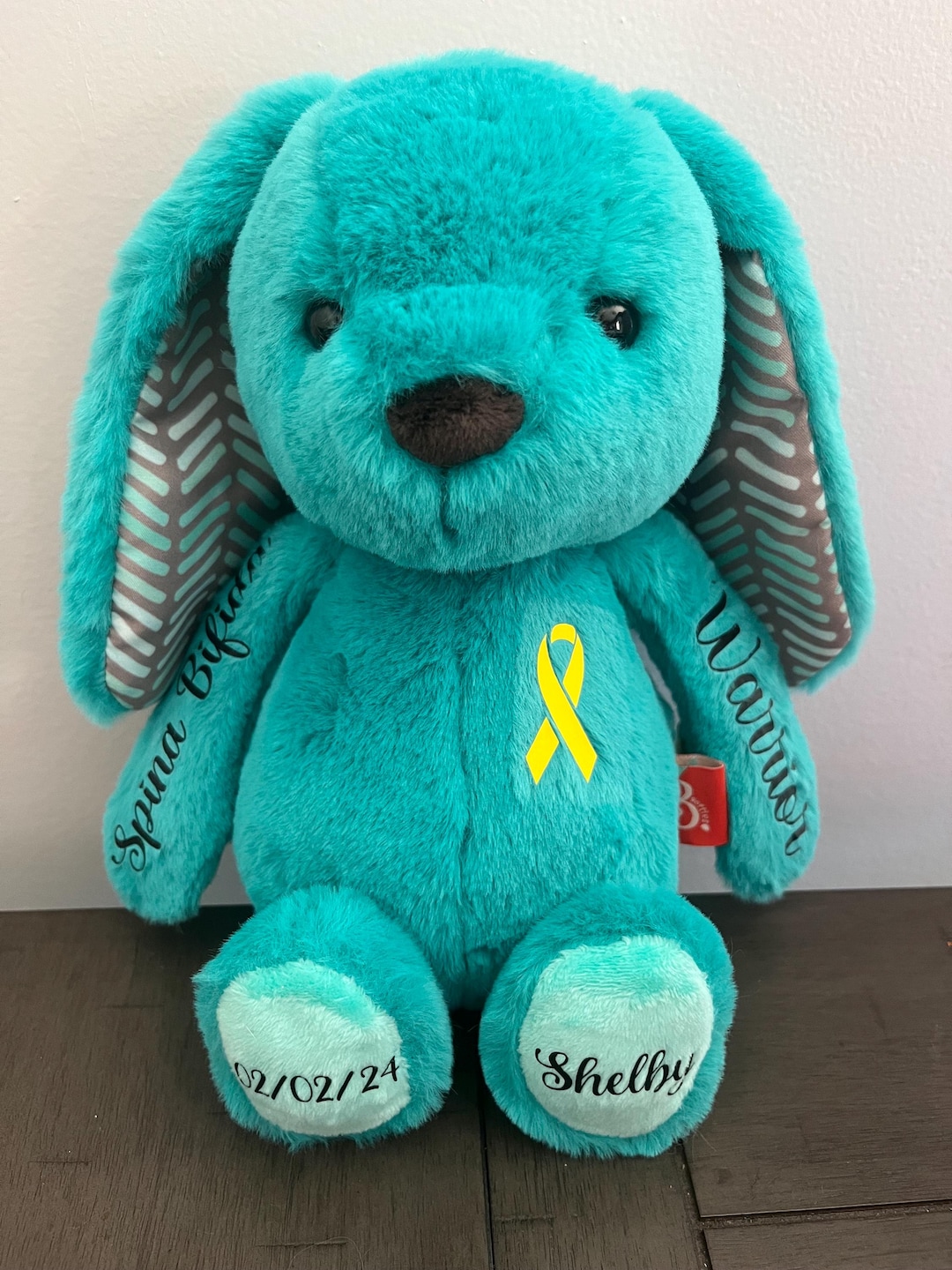 Spina Bifida Scar Buddy, Personalized Stuffed Animal, Spina Bifida ...