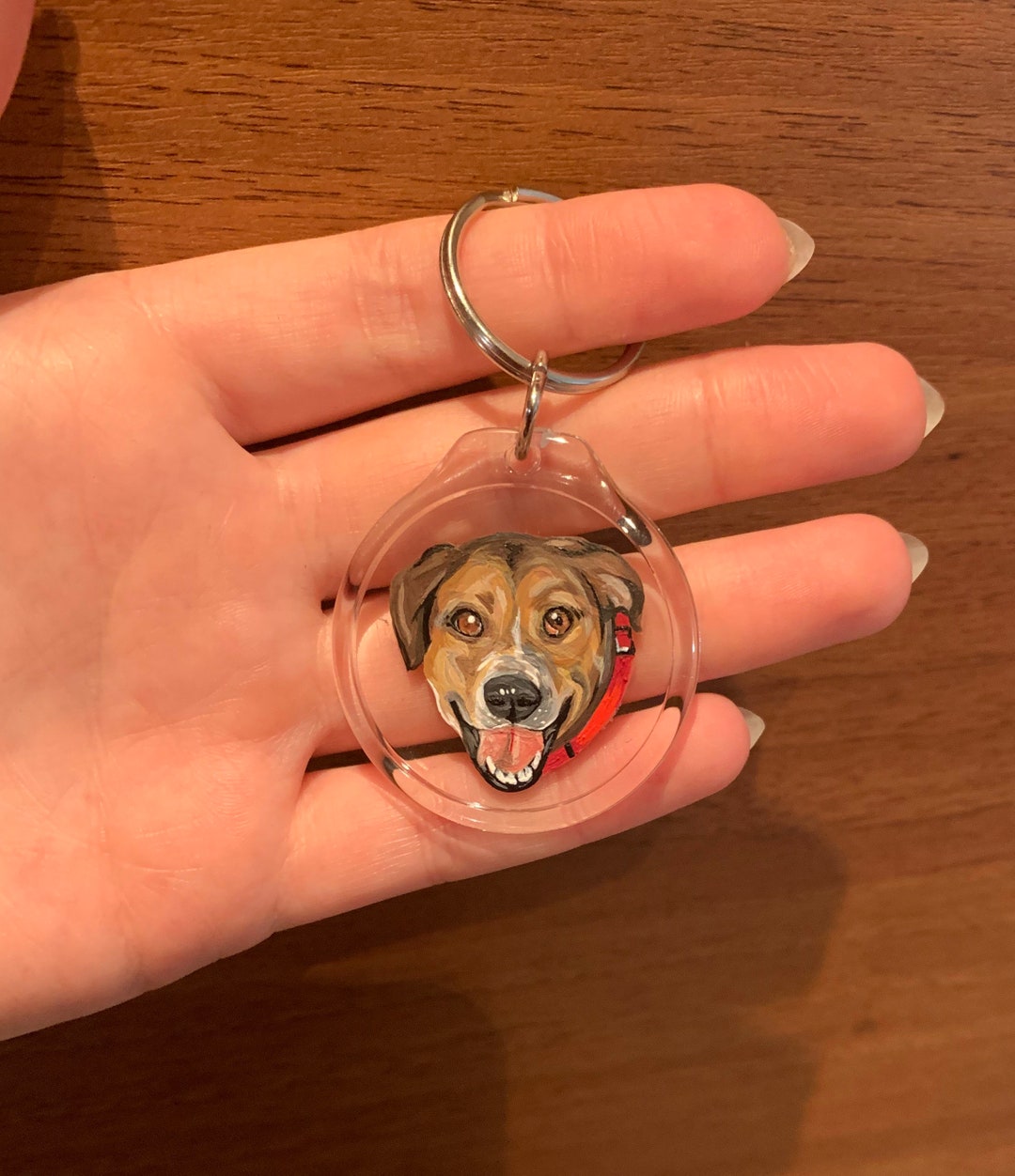 Personalised Hand-painted Pet Keyrings - Etsy